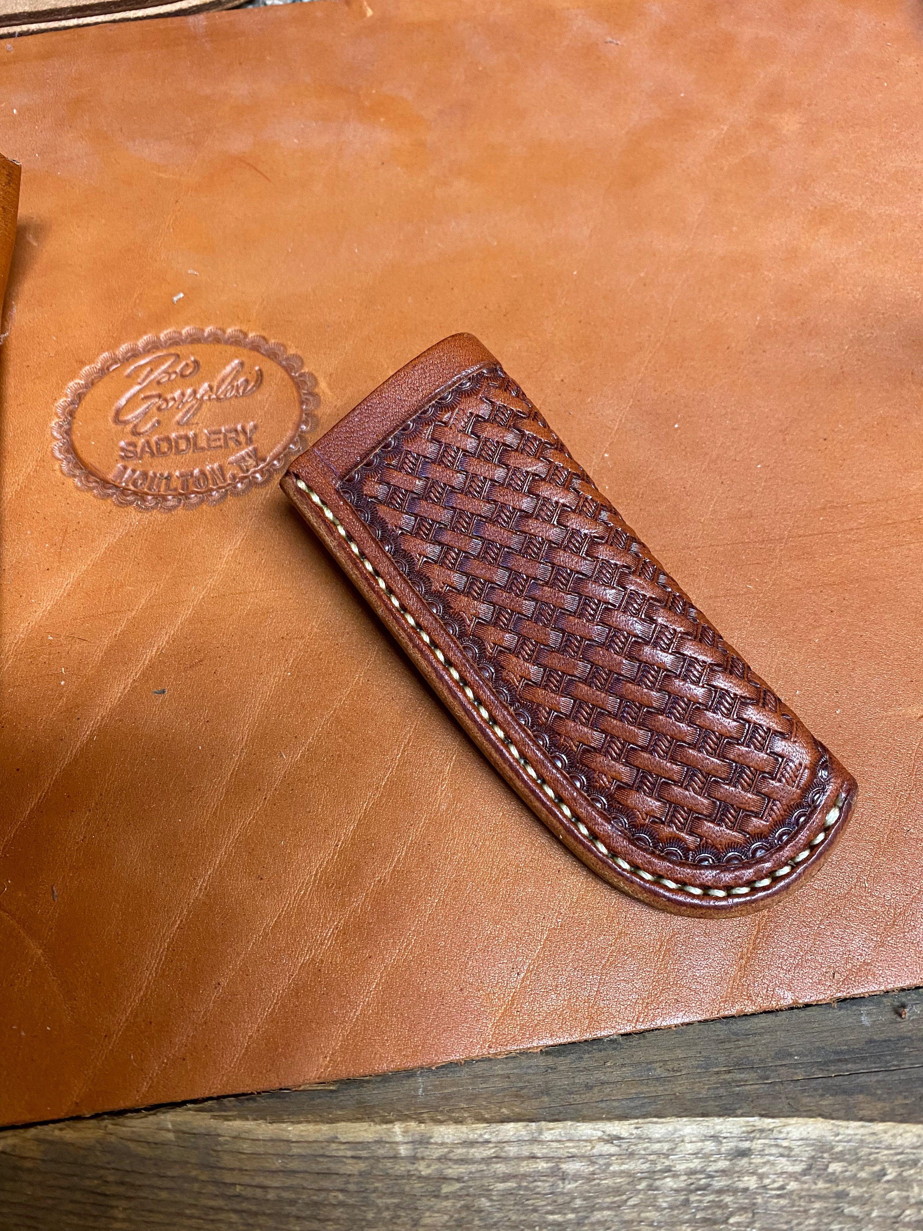 Large Knife Scabbard-Basket Stamped – DG Saddlery Store
